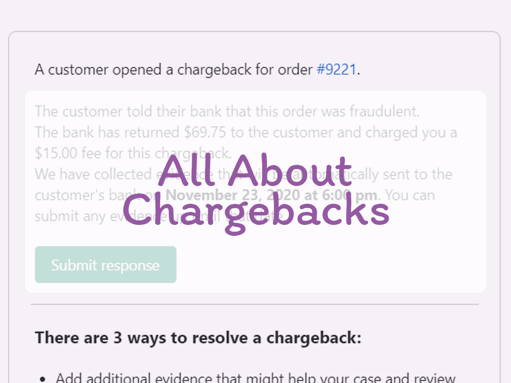 All About Chargebacks – BeeZeeArt