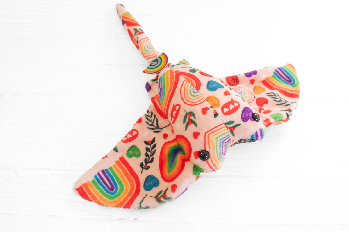 Pride Stingray Stuffed Animal Plush Toy – BeeZeeArt